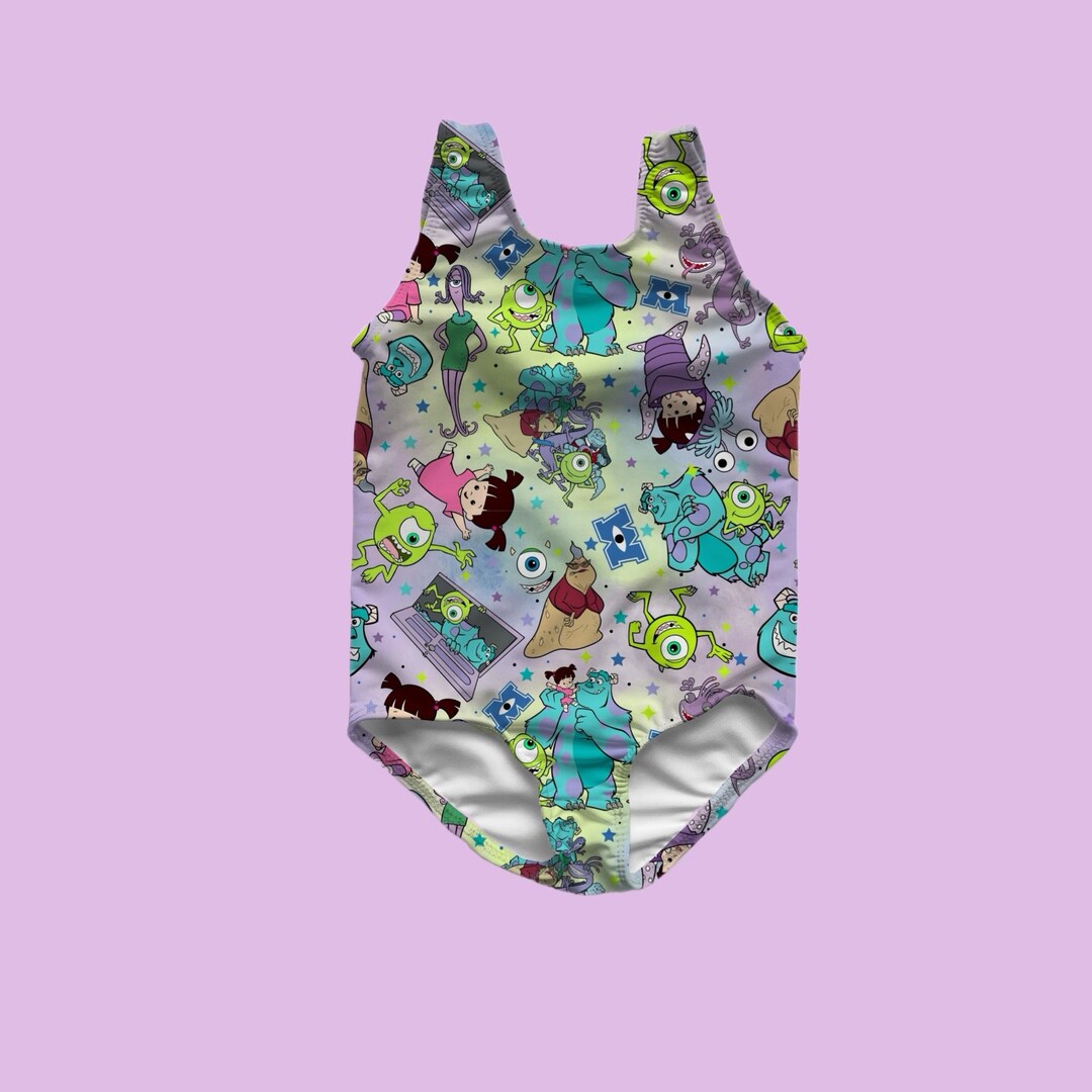 Monsters Inc Swim, Girls Swimsuit, Girls Minnie Swim - Etsy UK