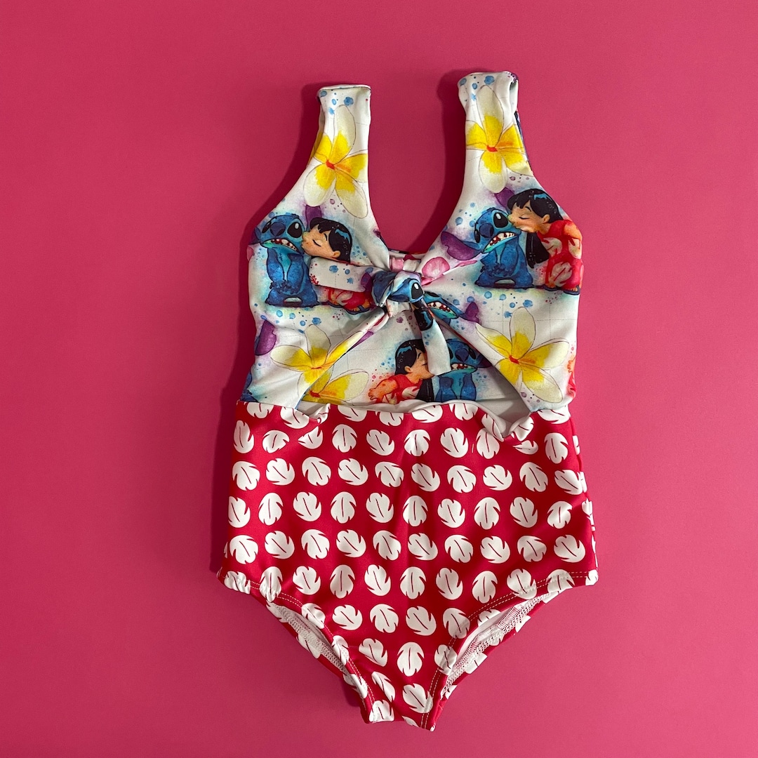 LILO and Leaf Tie Front Swim, Girls Swimwear, Disney Swim,disney Swim ...