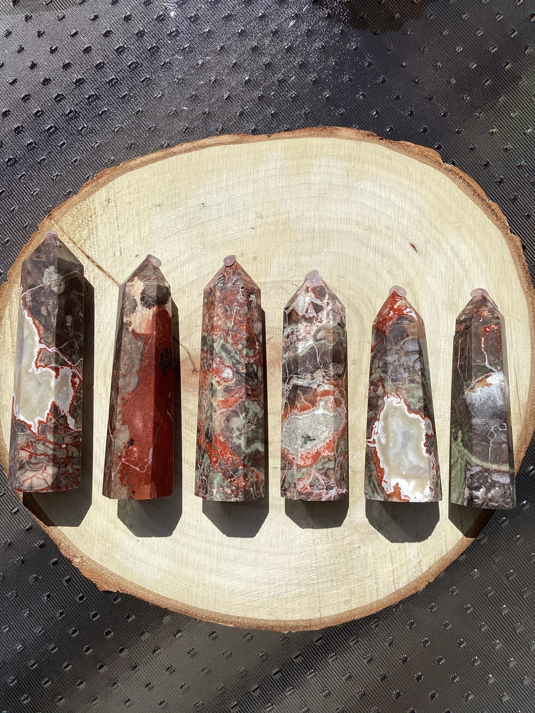 Money Agate Towers indonesian Bloodstone - Etsy