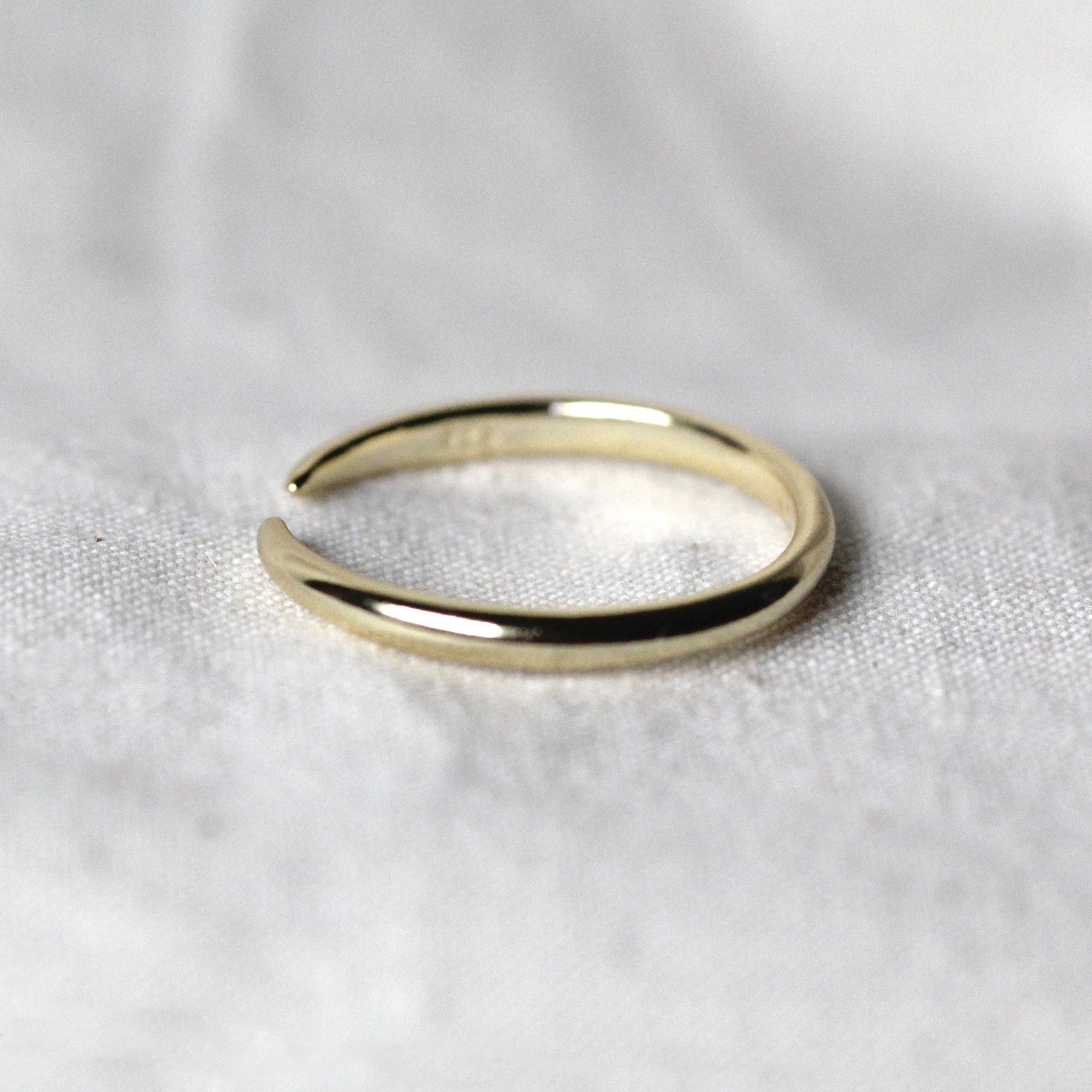 Natural Diamond Curve Ring / Simple Curve Ring Gold / Curve - Etsy