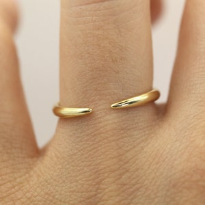 Natural Diamond Curve Ring / Simple Curve Ring Gold / Curve - Etsy