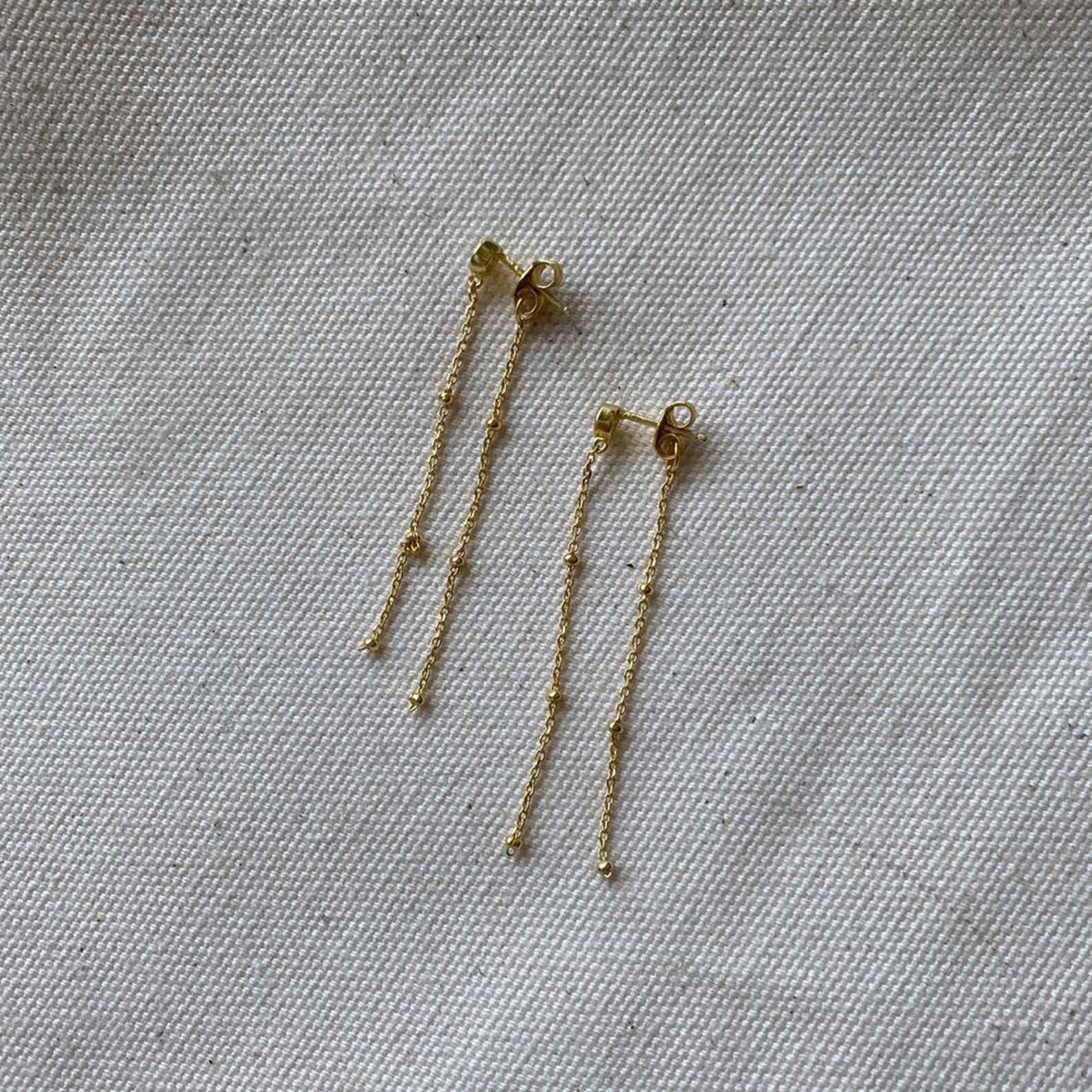 Dangling Hoop Earrings / 14k Gold Dangling Diamond Hoop - Etsy