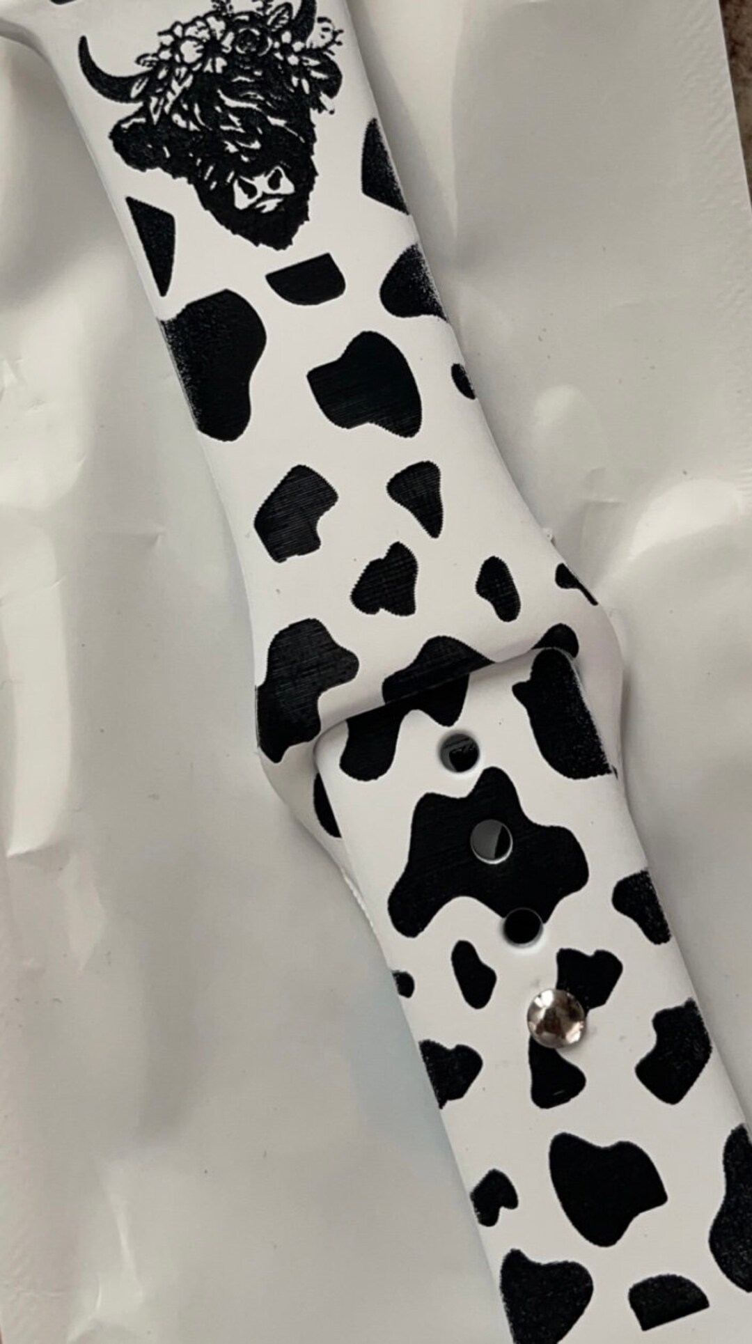 Highland Cow Print Watchband | Fits 38/40/41MM and 42/44/45MM Series 1 ...