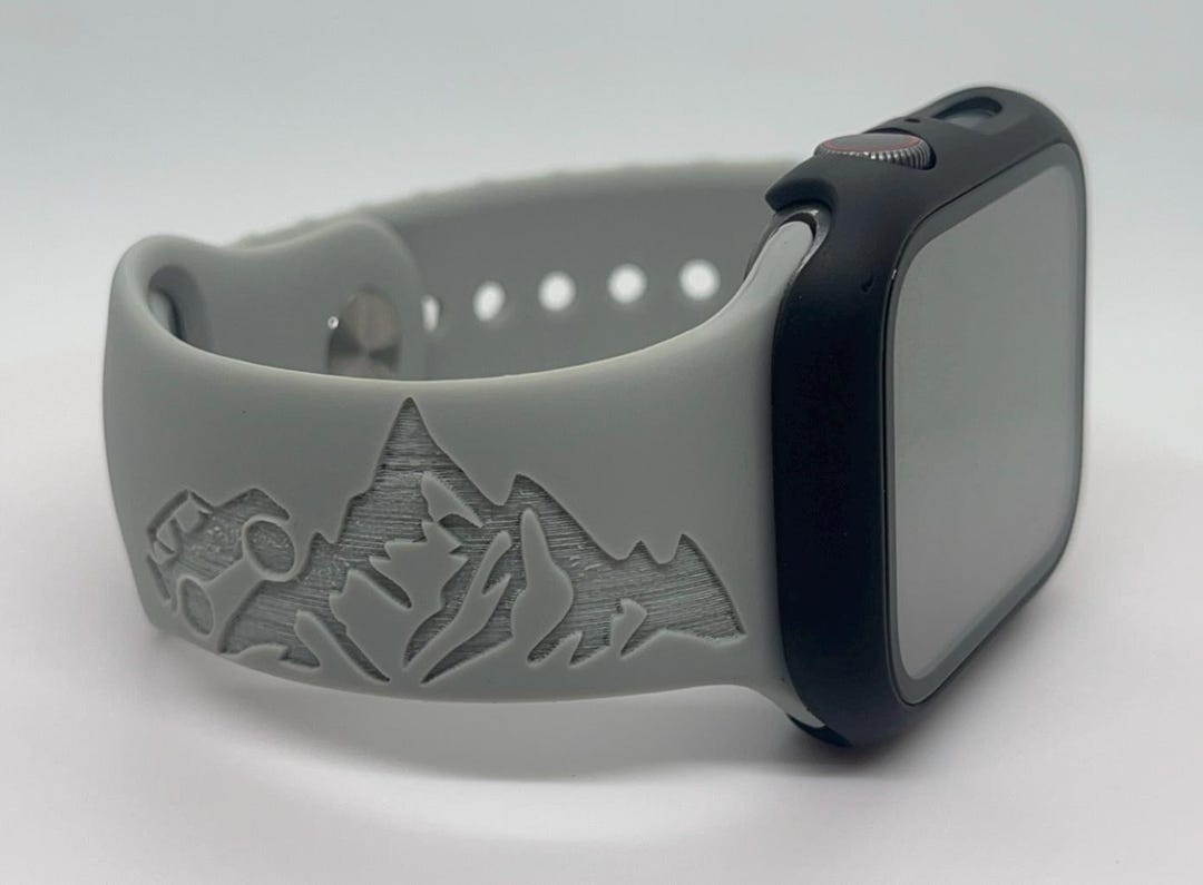 Off-road 4x4 Climbing Mountain and Tire Tread | Watch Band | Fits 38/40 ...