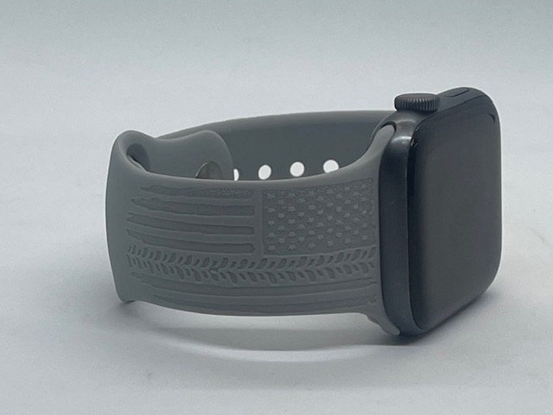 Patriotic | American Flag With Tire Tread | Watch Band | Fits 38/40 ...