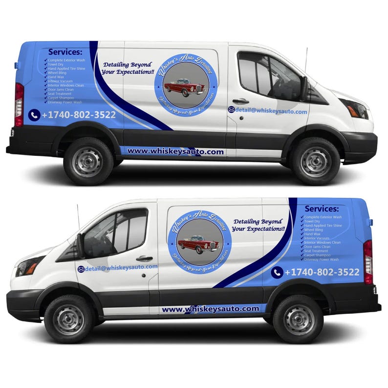 Construction Vehicle Wrap & Decal Design | Custom Van Wrap for Builders ...