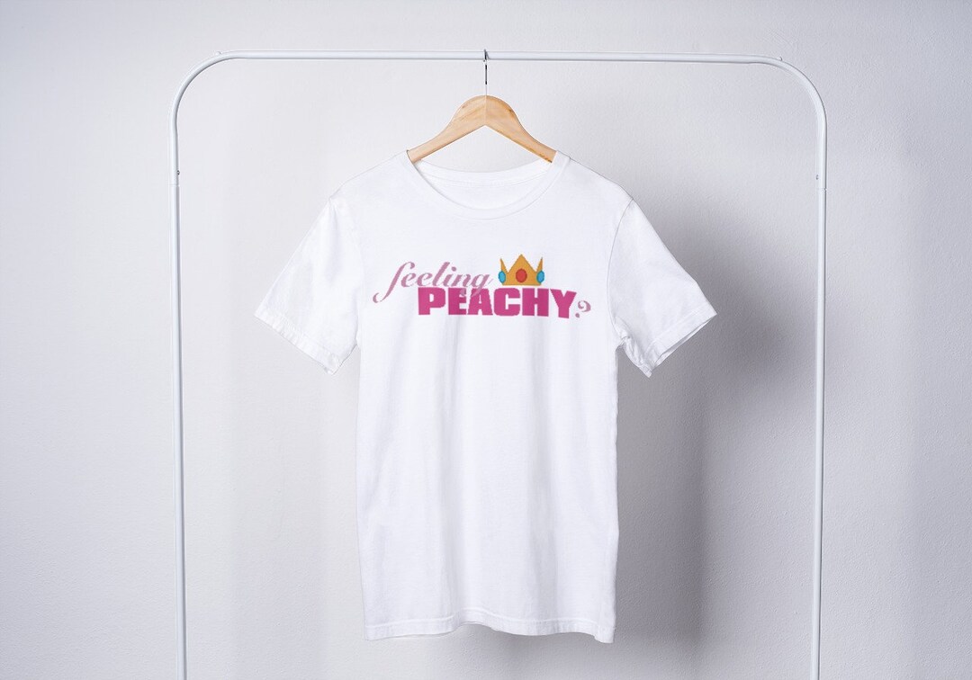 Feeling Peachy T-shirt - Princess Peach Mario Apparel - Etsy