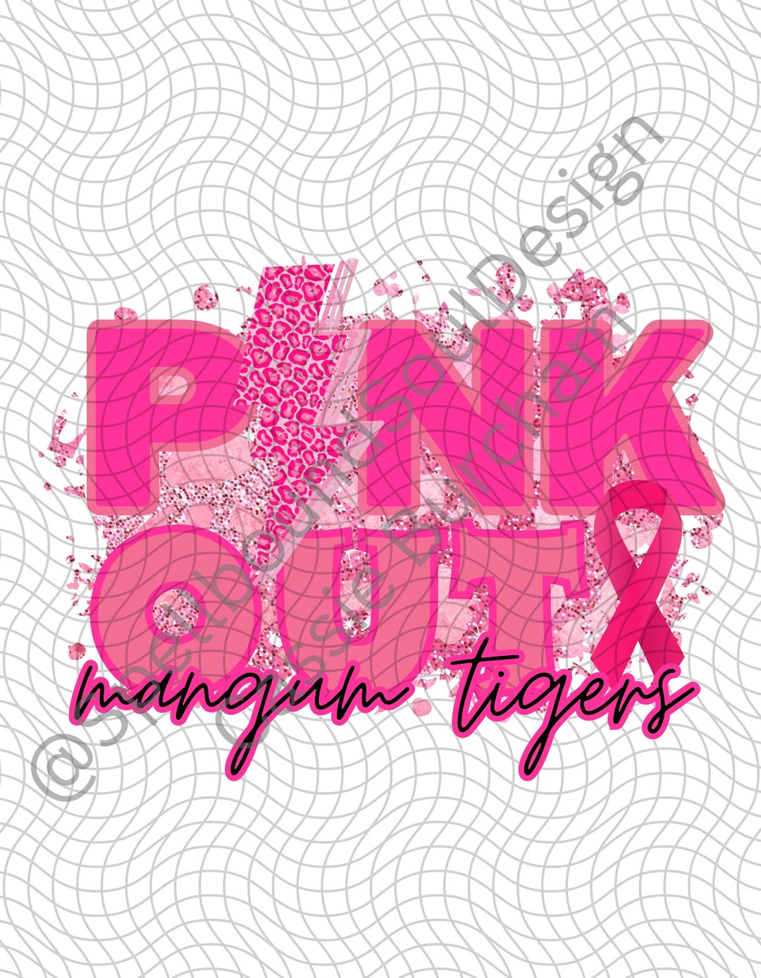 Pink Out Breast Cancer Awareness PNG - Etsy