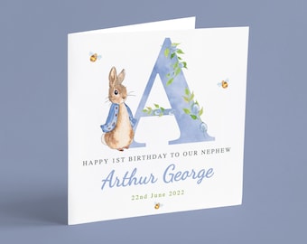 Peter Rabbit Birthday Card - Etsy UK