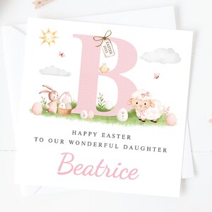 Personalised Easter Card, Granddaughter Easter Card, Daughter Easter ...