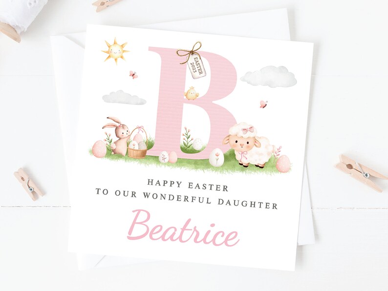 Personalised Easter Card Granddaughter Easter Card Daughter - Etsy