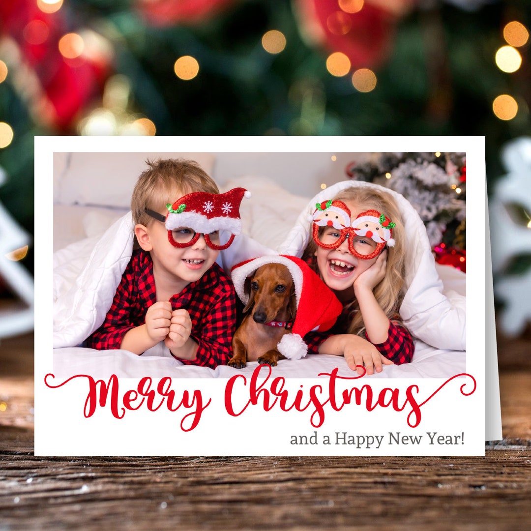 Personalised Photo Christmas Cards: Custom Xmas Card - Etsy UK