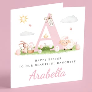 Personalised Easter Card, Granddaughter Easter Card, Daughter Easter ...