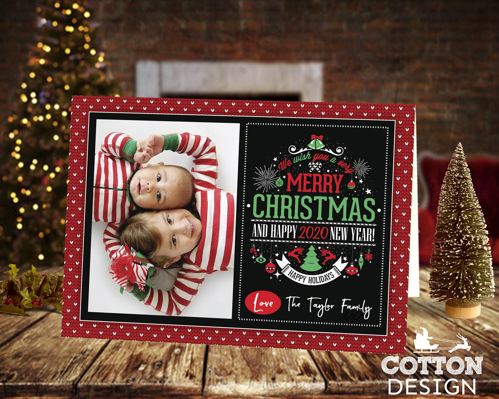 Personalised Christmas Cards With Photo Family Photo Xmas - Etsy