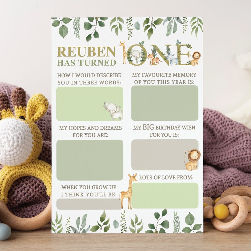 1st Birthday Party Memory Ideas - Etsy UK