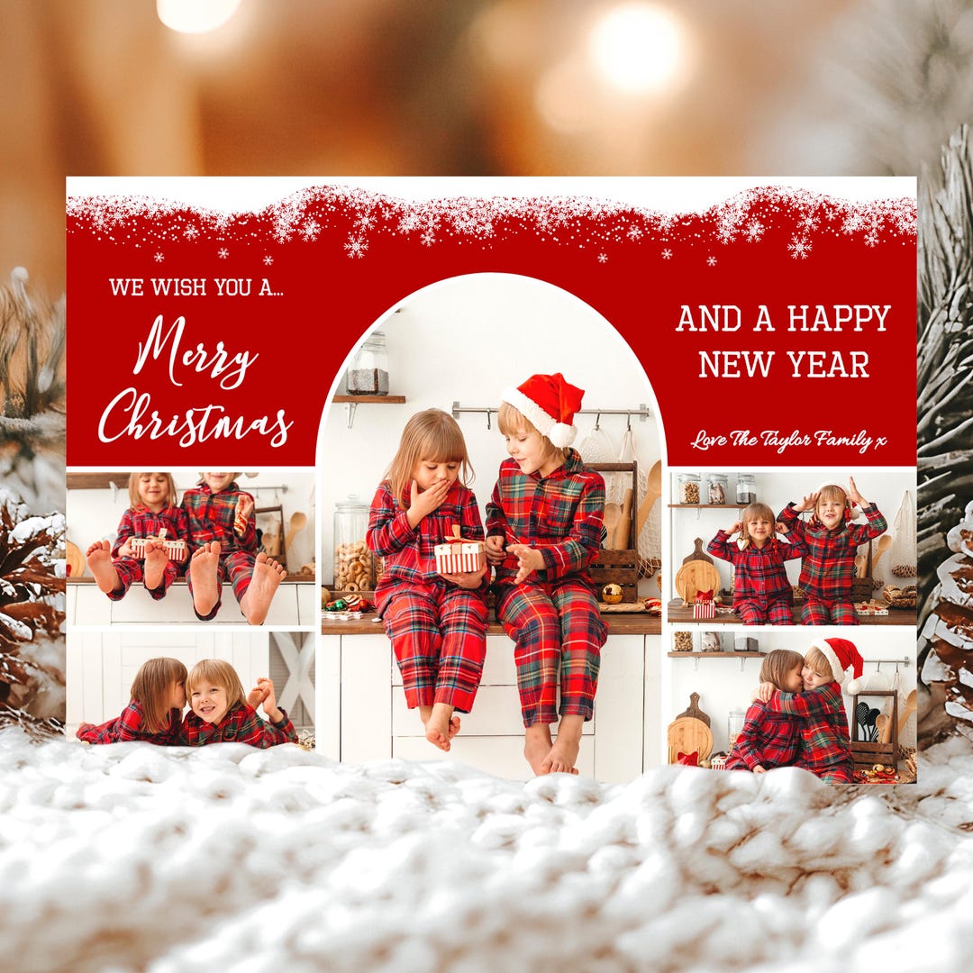 Personalised Photo Christmas Cards: Custom Family Xmas Card Pack - Etsy UK