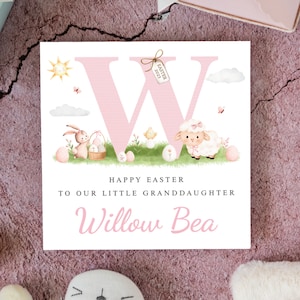 Personalised Easter Card, Granddaughter Easter Card, Daughter Easter ...