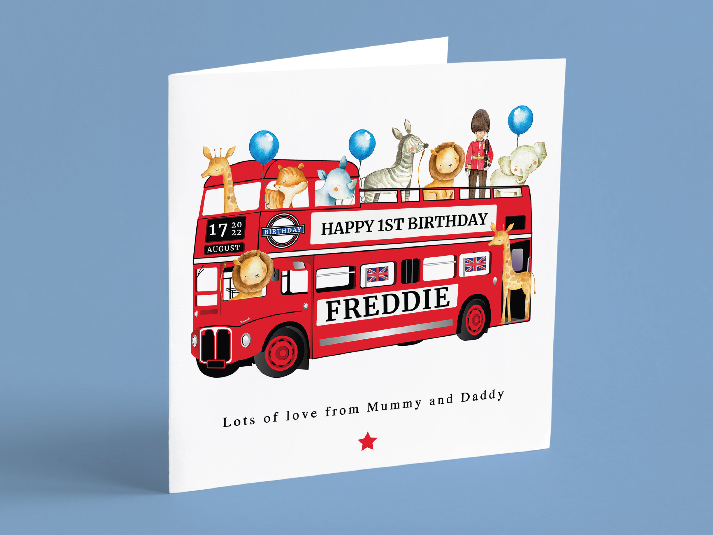 Personalised London Bus Birthday Card Personalised 1st - Etsy UK