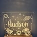3D Personalized Night Light Bedtime Nightlight Light Outter Space Decor ...