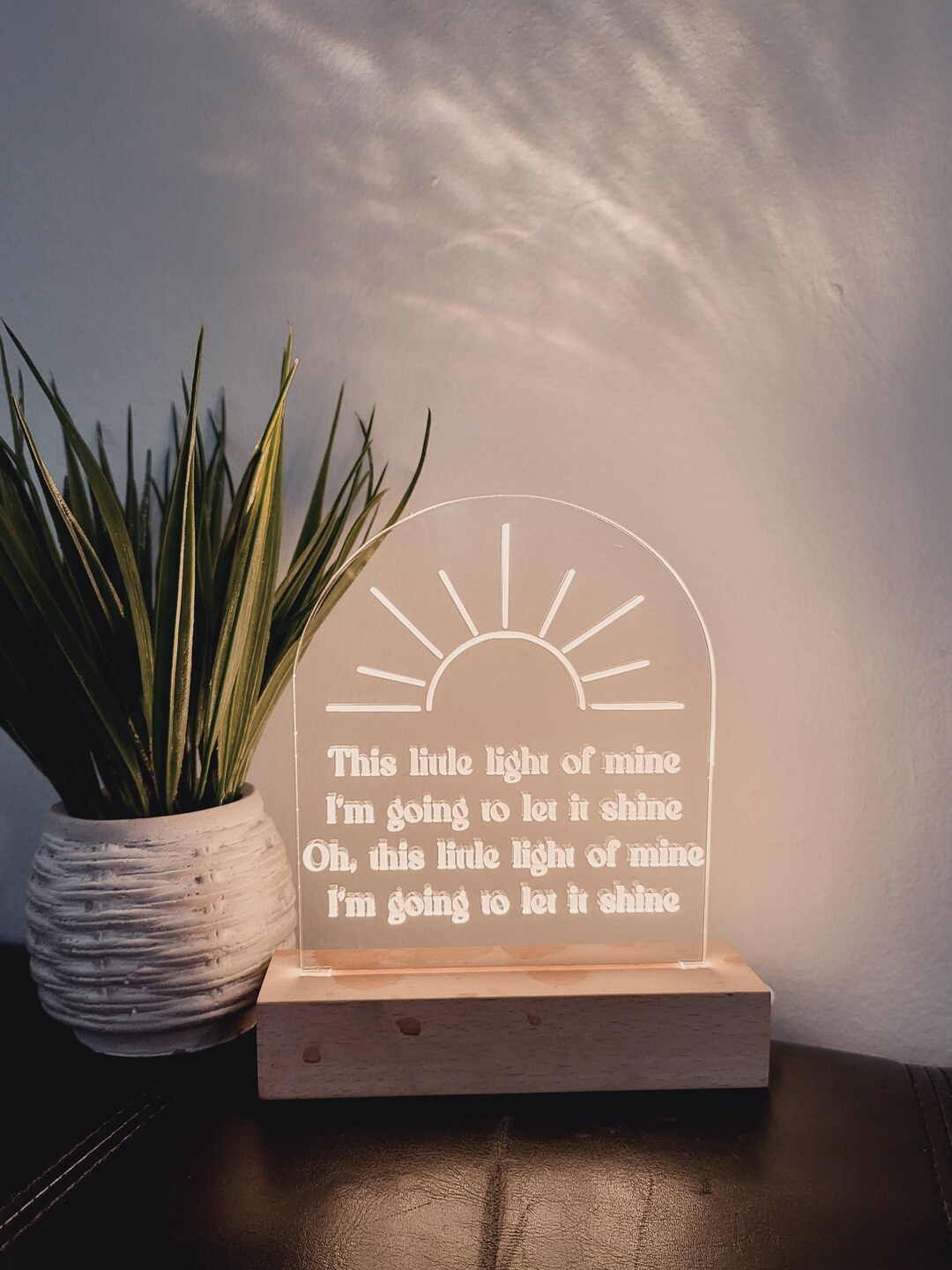 This Little Light of Mine Modern Christian Nursery Bedroom Night Light ...