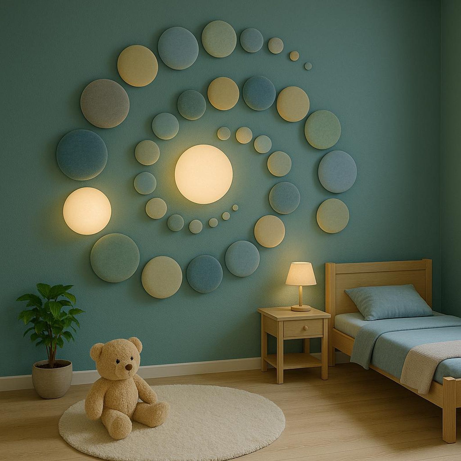 Wall Headboard Upholstered Panel Wheels, Large Selection of Colors and ...