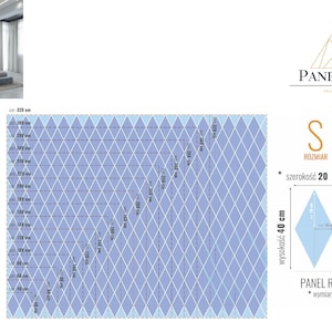 Custom-made Elegant Diamond Upholstered Panels - Sophisticated Wall ...