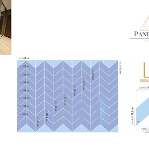 Custom-made Elegant Herringbone Upholstered Panels - Sophisticated ...
