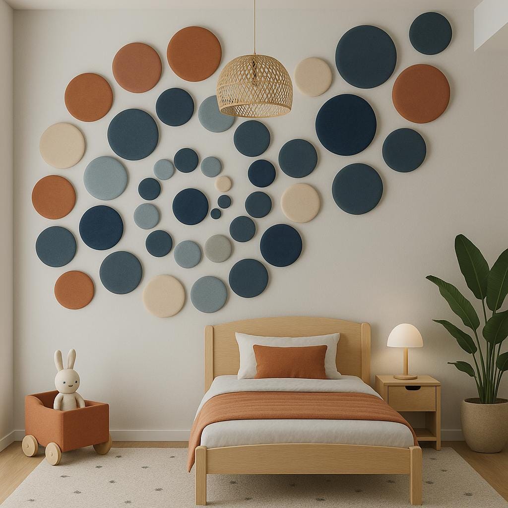 Wall Headboard Upholstered Panel Wheels, Large Selection of Colors and ...