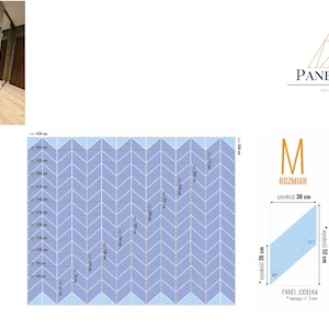 Custom-made Elegant Herringbone Upholstered Panels - Sophisticated ...