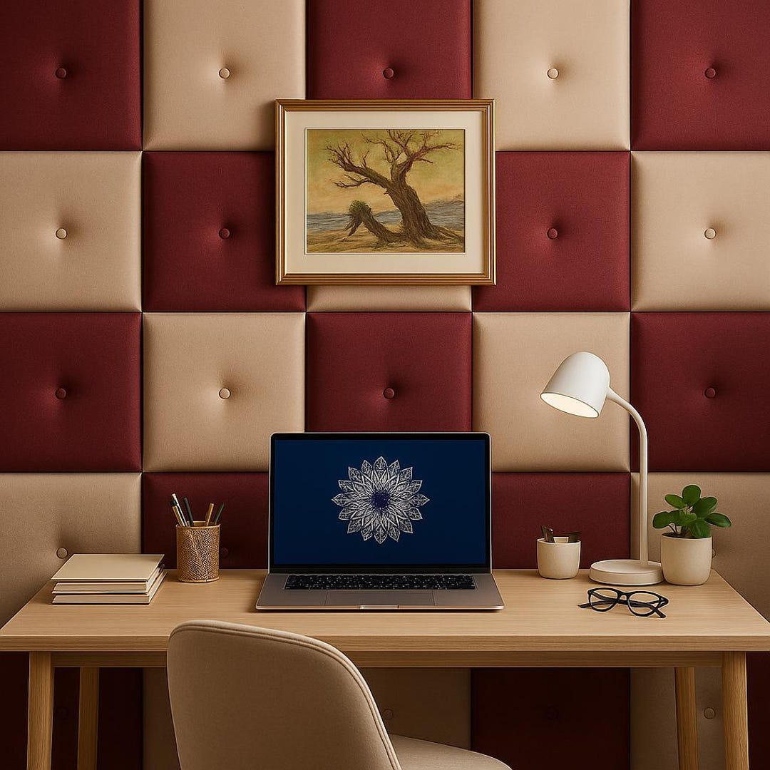 Exclusive Button-tufted Upholstered Wall Panels - Sleek Square ...