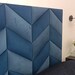 Custom-made Elegant Herringbone Upholstered Panels - Sophisticated ...