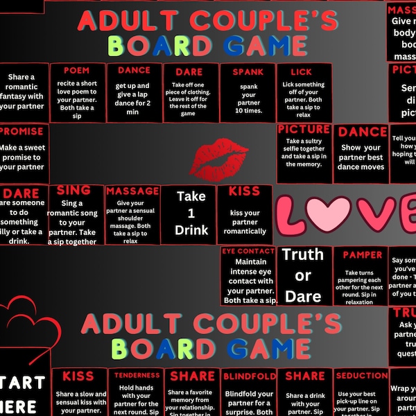 Couples Game Etsy
