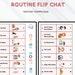 Editable Routine Flip Chart for Kids | Daily Chore Chart | Morning and ...
