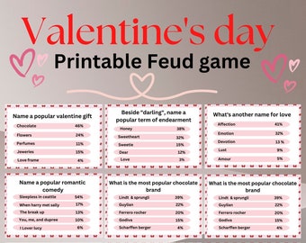 Valentine’s Day Feud Game | Couples Quiz Trivia Night | Family Feud ...