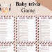 Baby Shower Trivia Game, Printable Party Activity (instant Download) - Etsy