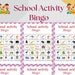 School Activity Bingo: Fun and Educational Game for Kids. Game for Kids ...