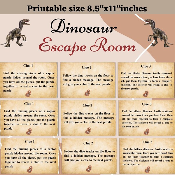 Escape Room Printable - Etsy