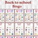 Back to School Game, School Bingo, Printable Bingo, | Back to School ...