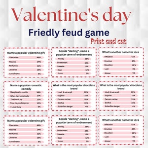 Valentine’s Day Feud Game | Couples Quiz Trivia Night | Family Feud ...