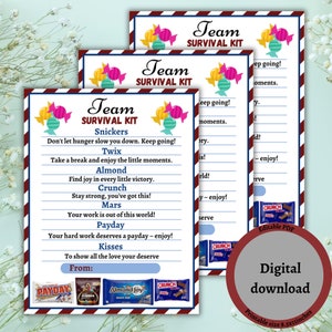 Team Survival Kit - Digital Download for a Strong and United Crew Staff ...