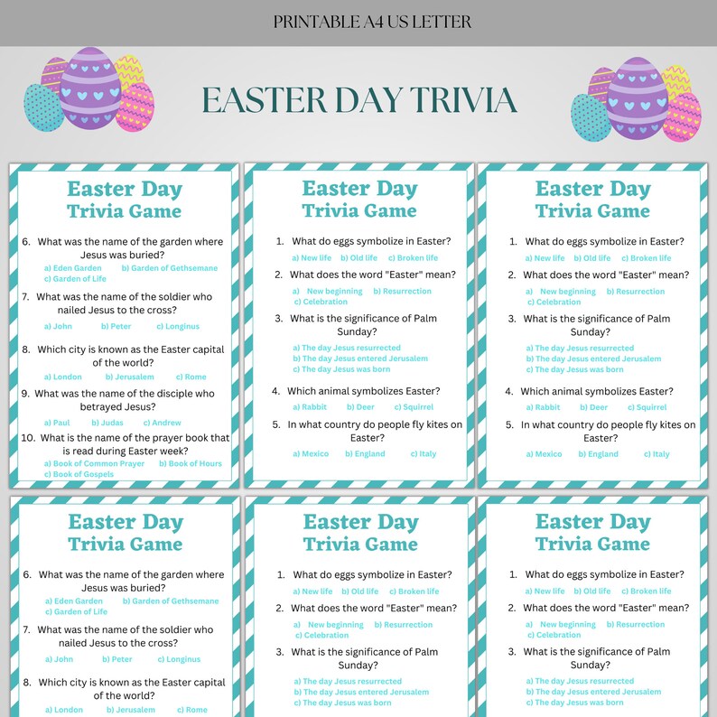Easter Trivia: A Fun and Challenging Game for the Holiday Season ...