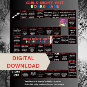 Girls Night in - Fun and Hilarious Board Game for a Memorable Evening ...