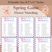 Spring Flower Matching Game, Printable Spring Flower Matching Game ...