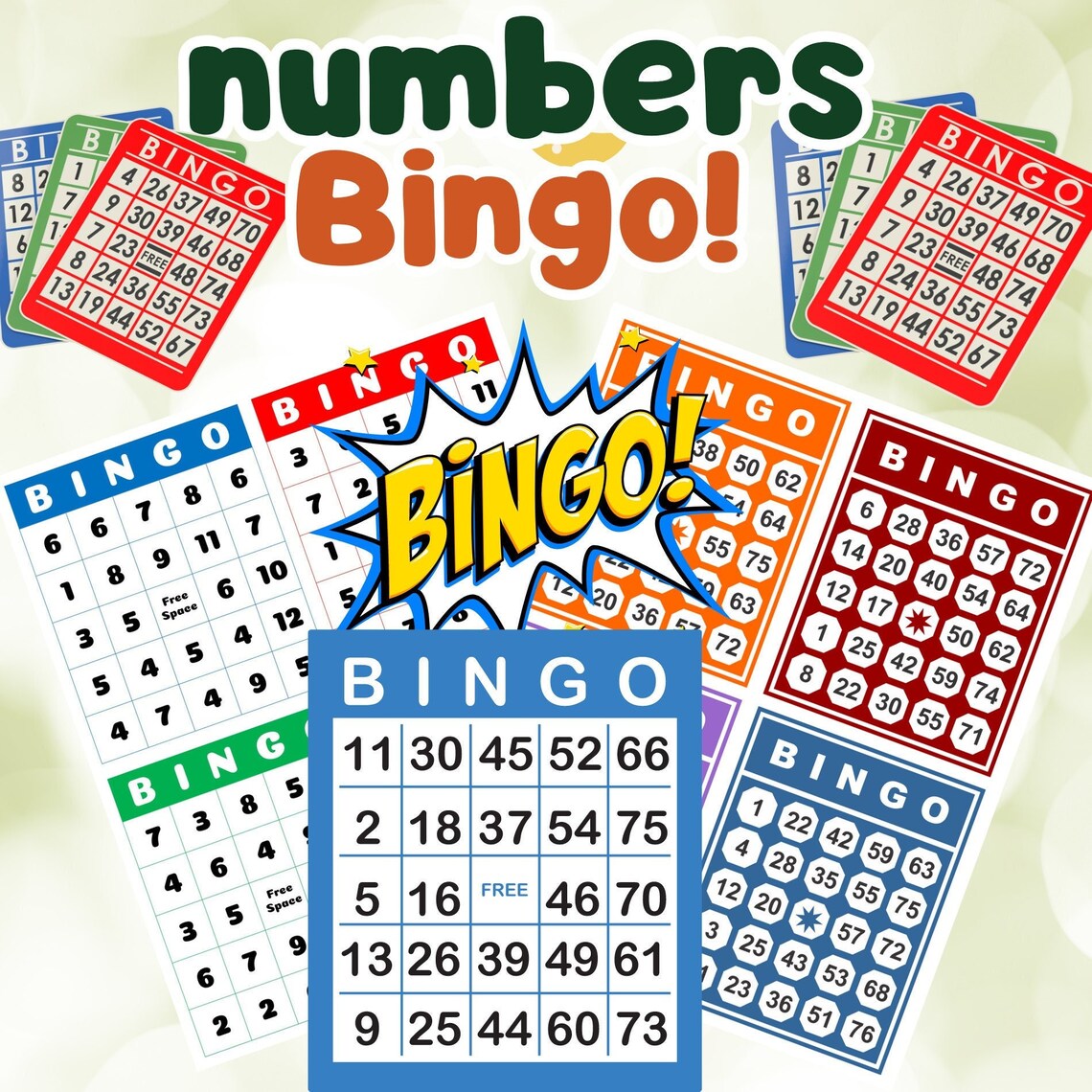Bingo Game Bundle , Bingo Game to Instantly Download, Bingo Game for ...