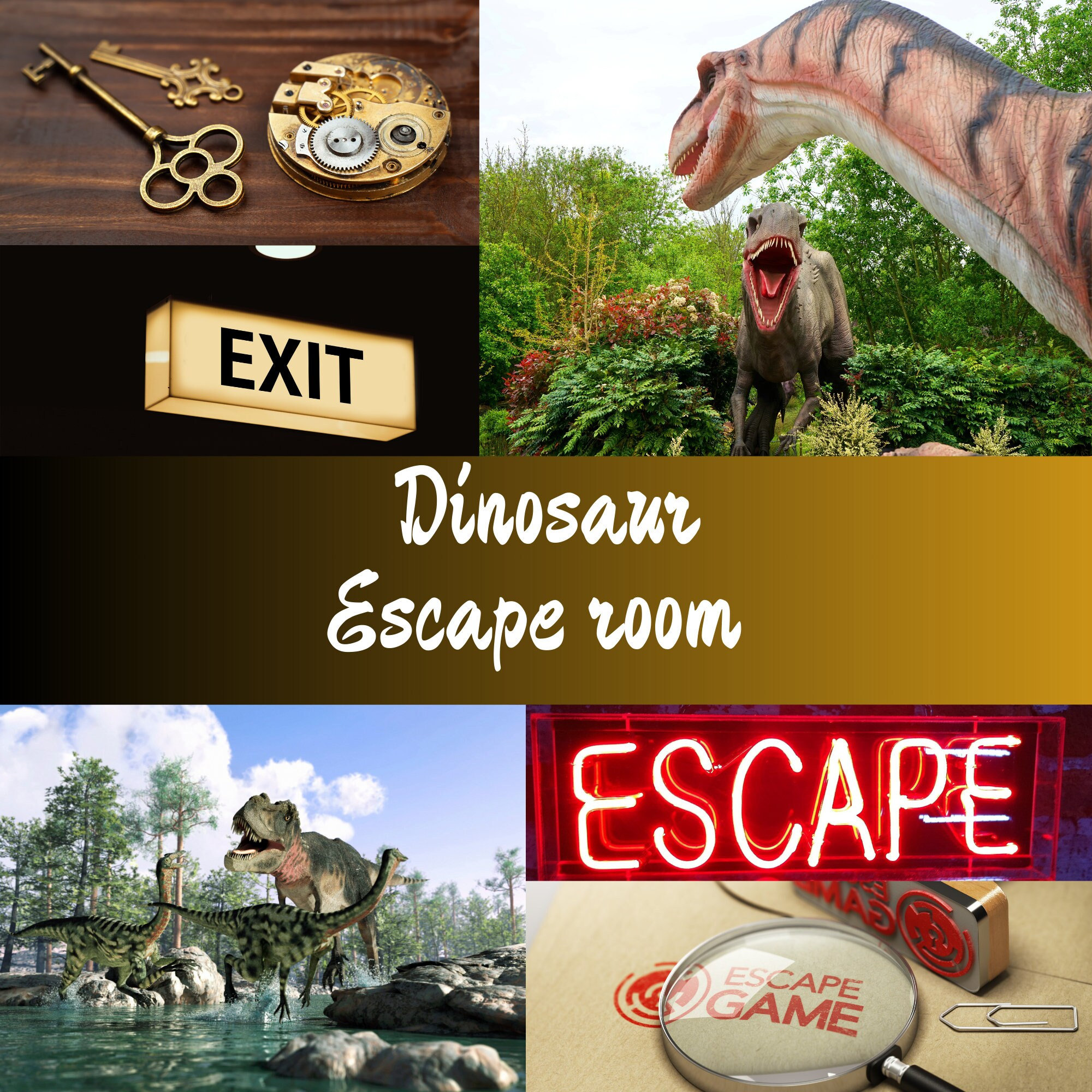 Dinosaur Escape Room for Kids and Adult | Dino Escape Room | Dinosaur ...