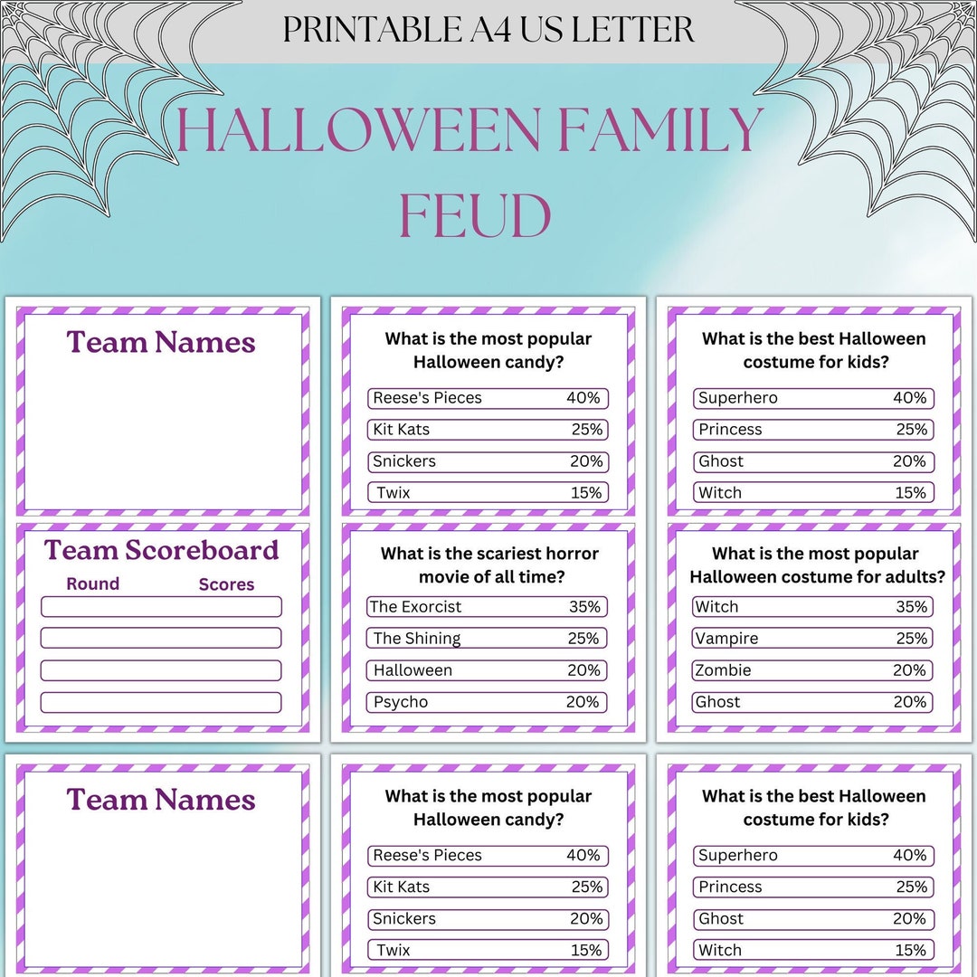 Spooky Showdown: the Ultimate Halloween | Feud Game Halloween Friendly ...