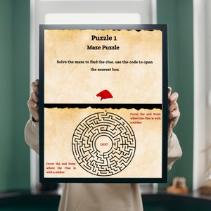 Christmas Escape Room, Santa Escape Room, Printable Escape Room, Save ...