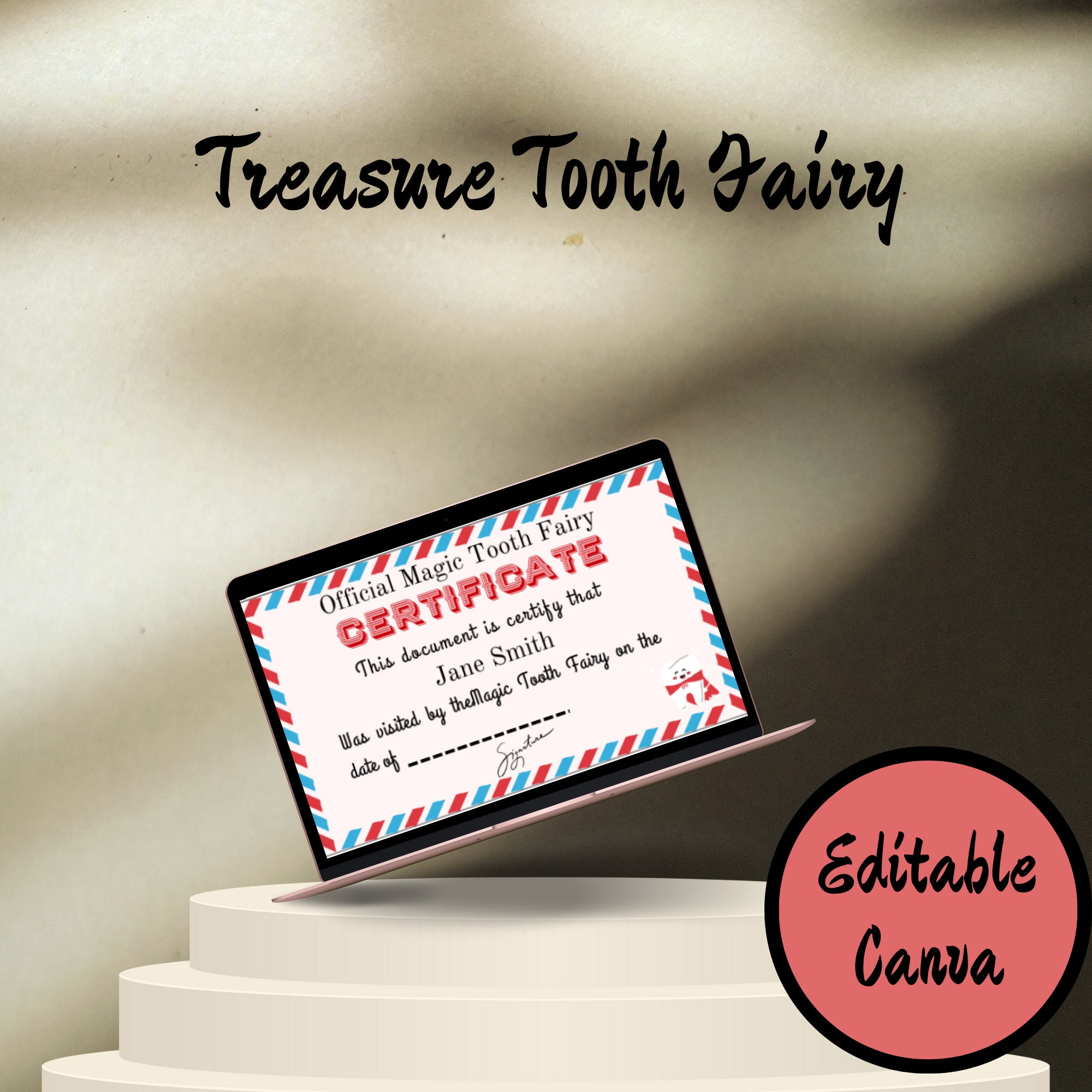 Editable Magic Tooth Fairy, Tooth Fairy, Kids Tooth Fairy, Tooth Fairy ...