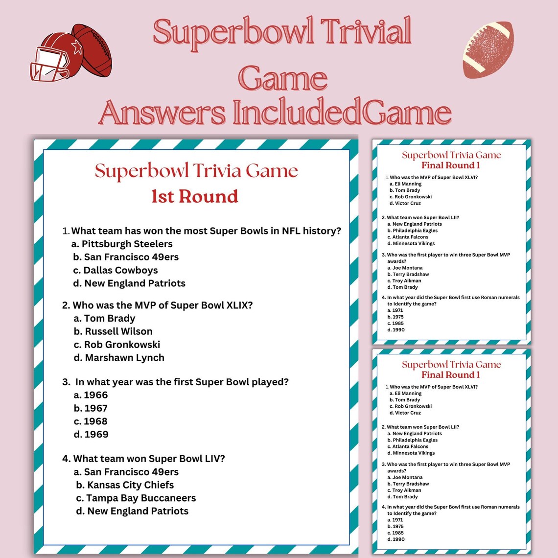 Super Bowl Games | Super Bowl Trivia | Football Predictions | Superbowl ...