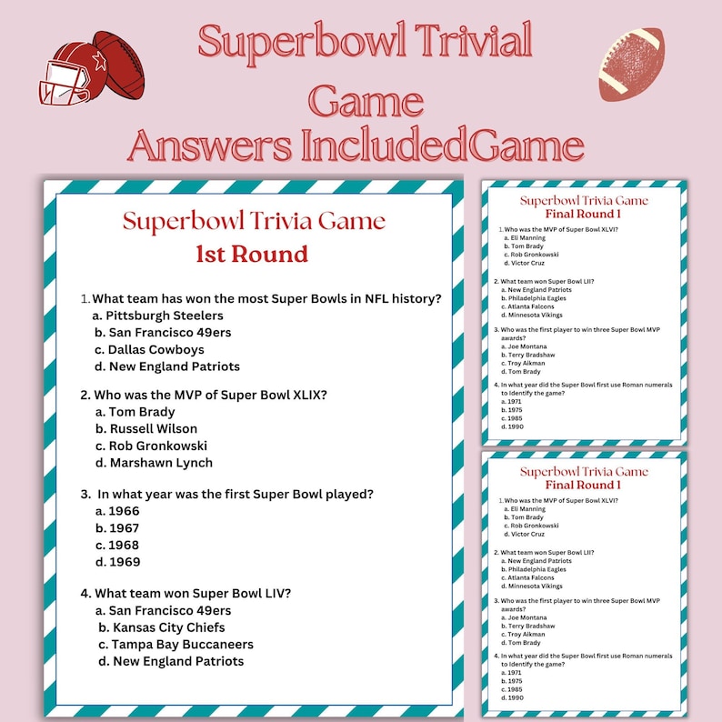 Super Bowl Games | Super Bowl Trivia | Football Predictions | Superbowl ...